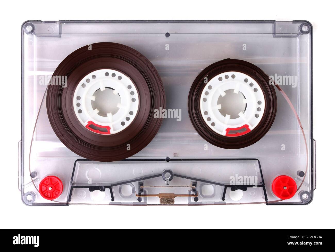 Audio cassette with color label isolated on white Stock Photo - Alamy