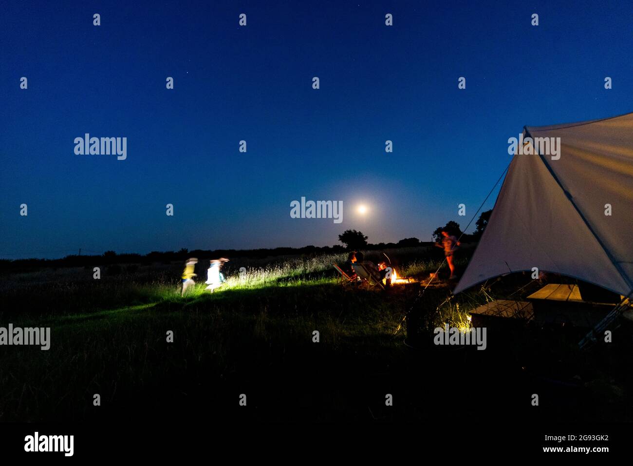 Family campfire, marsh mallows and bug hunting holidays. Hope Farm ...