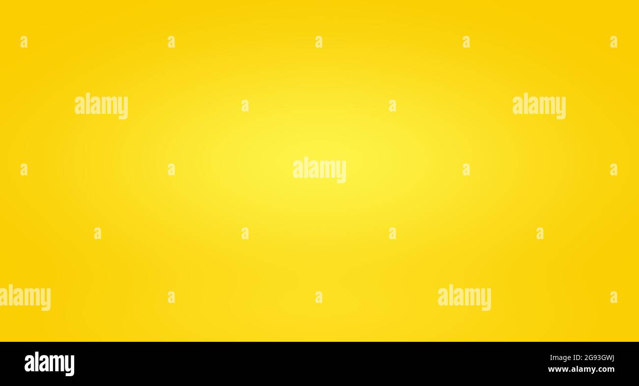 Abstract solid of shining yellow gradient studio wall room background ...