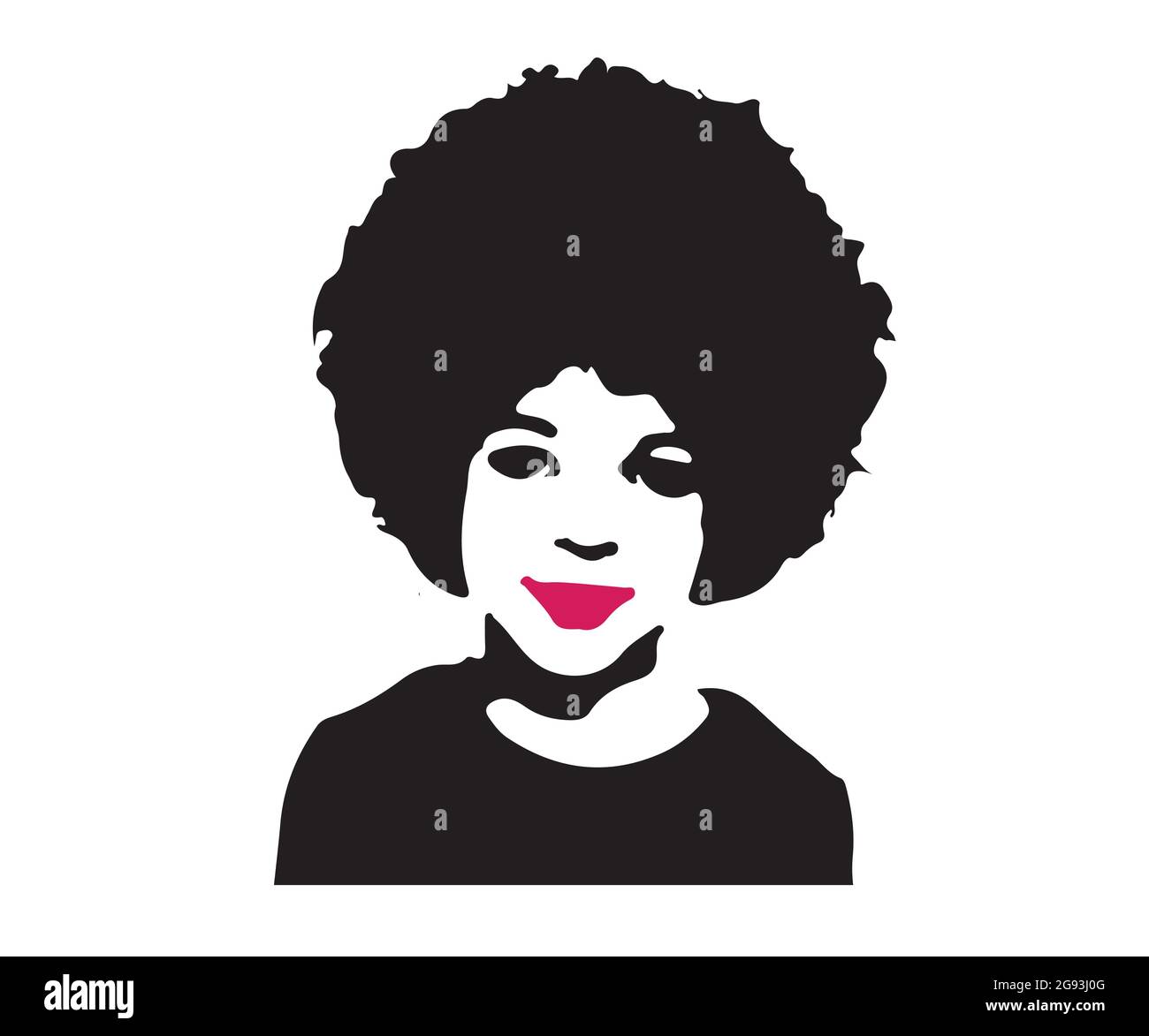 Kid afro boy face smiling cartoon with red lips Stock Vector Image ...