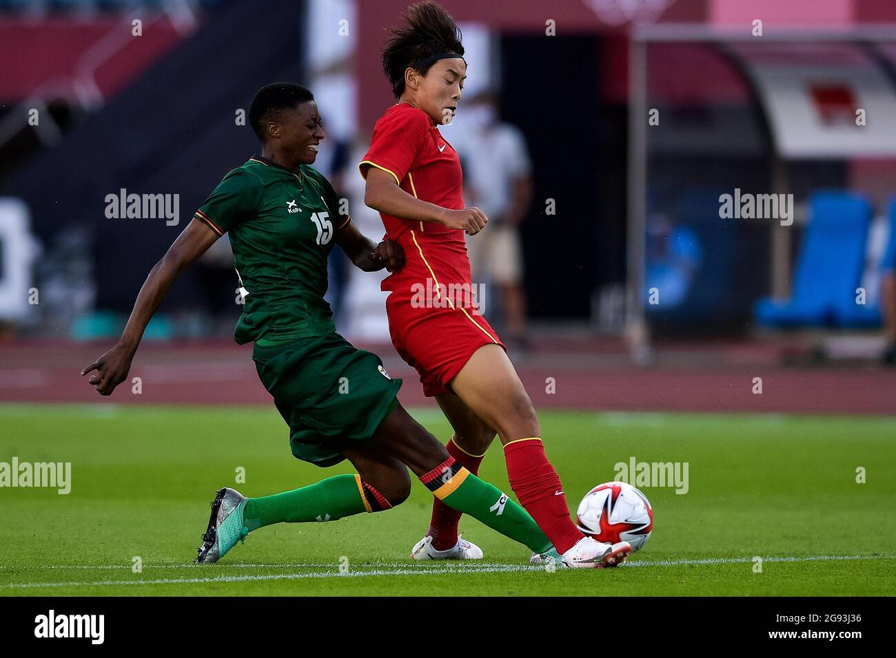 Rifu, Japan. 24th July, 2021. RIFU, JAPAN - JULY 24: Agness Musase of ...