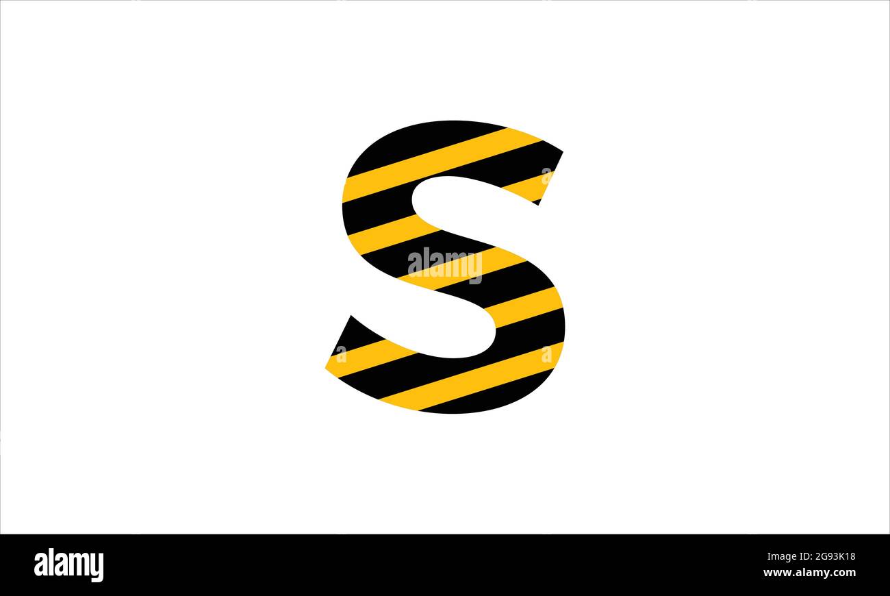 Yellow letter s Stock Vector Images - Alamy