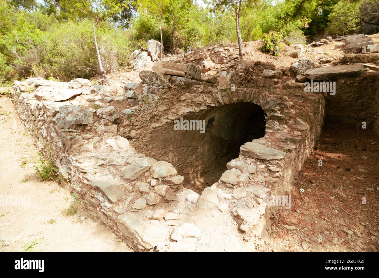 Syedra ancient city ruins in Alanya Antalya Turkey. Syedra ruins. Roman ...