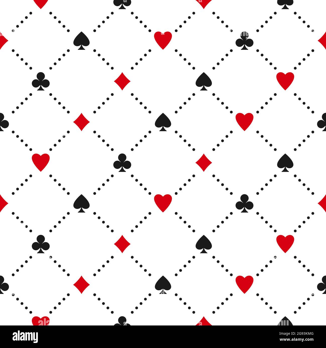 Spades and hearts pattern pattern Cut Out Stock Images & Pictures - Alamy