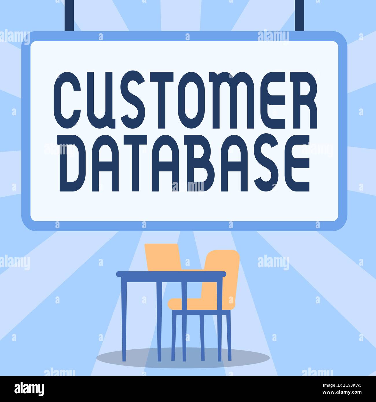 Sign Displaying Customer Database Internet Concept Uptodate On Customer Information Records And