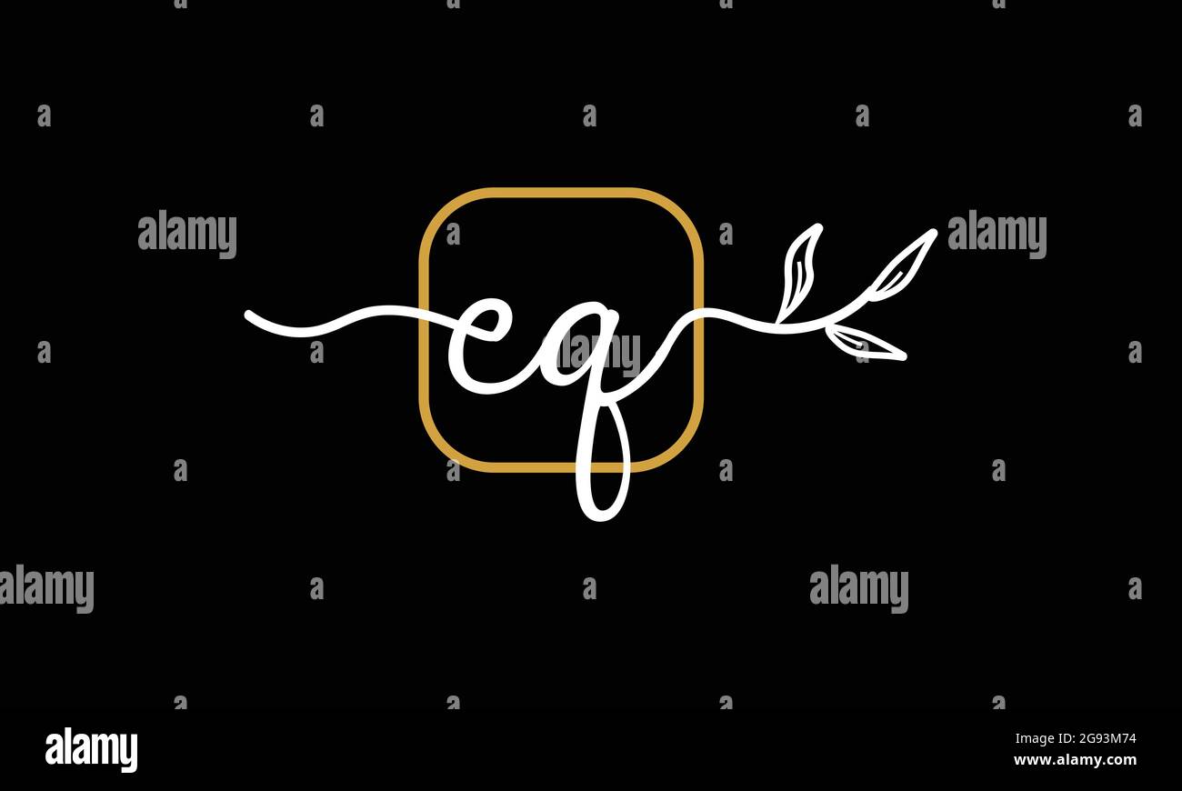 Initial letters ES and SE handwriting floral boho botanical monogram logo vector icon minimalist ...