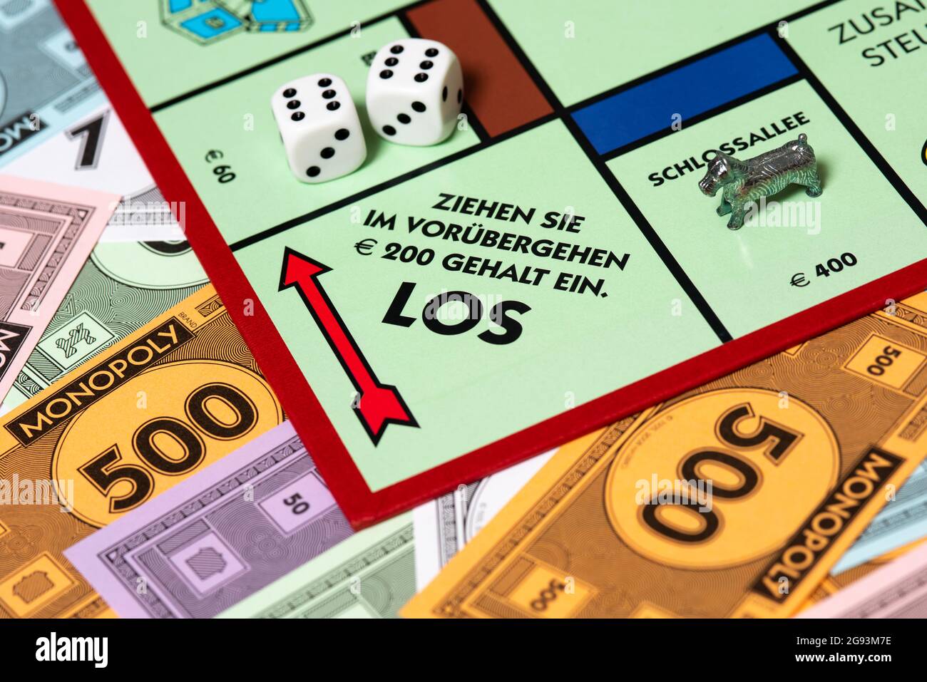 Close up of a German monopoly board game Stock Photo - Alamy