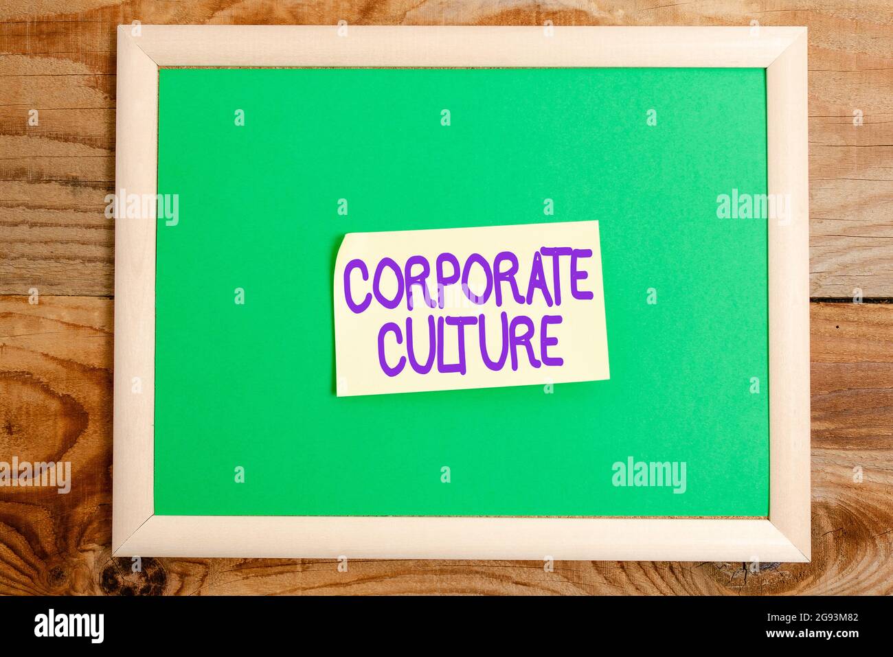 Sign displaying Corporate Culture. Word for beliefs and attitudes that ...