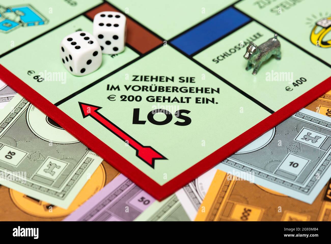 Close up of a German monopoly board game Stock Photo - Alamy