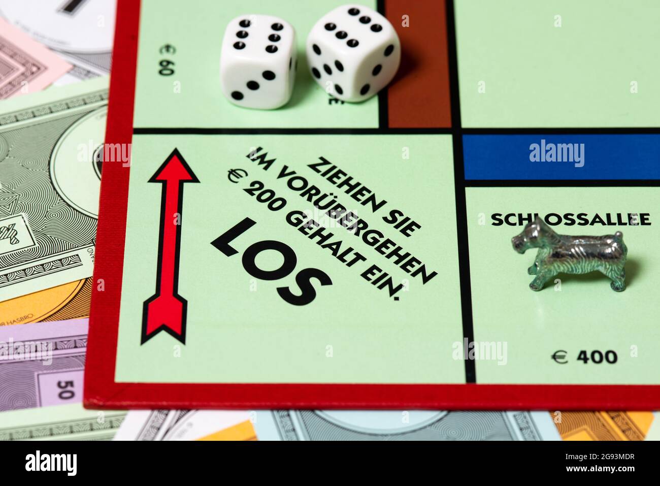 Close up of a German monopoly board game Stock Photo - Alamy