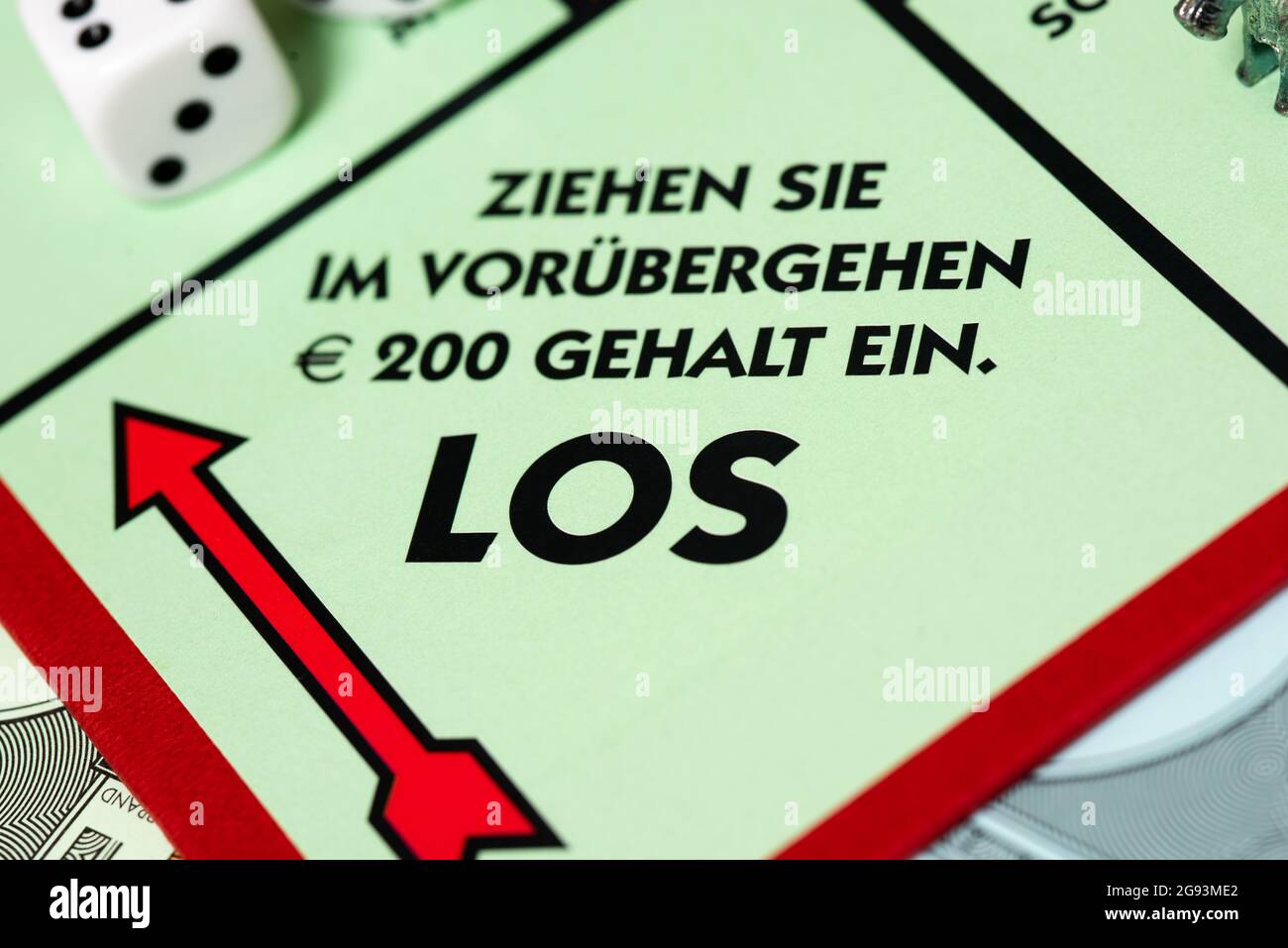 Close up of a German monopoly board game Stock Photo - Alamy
