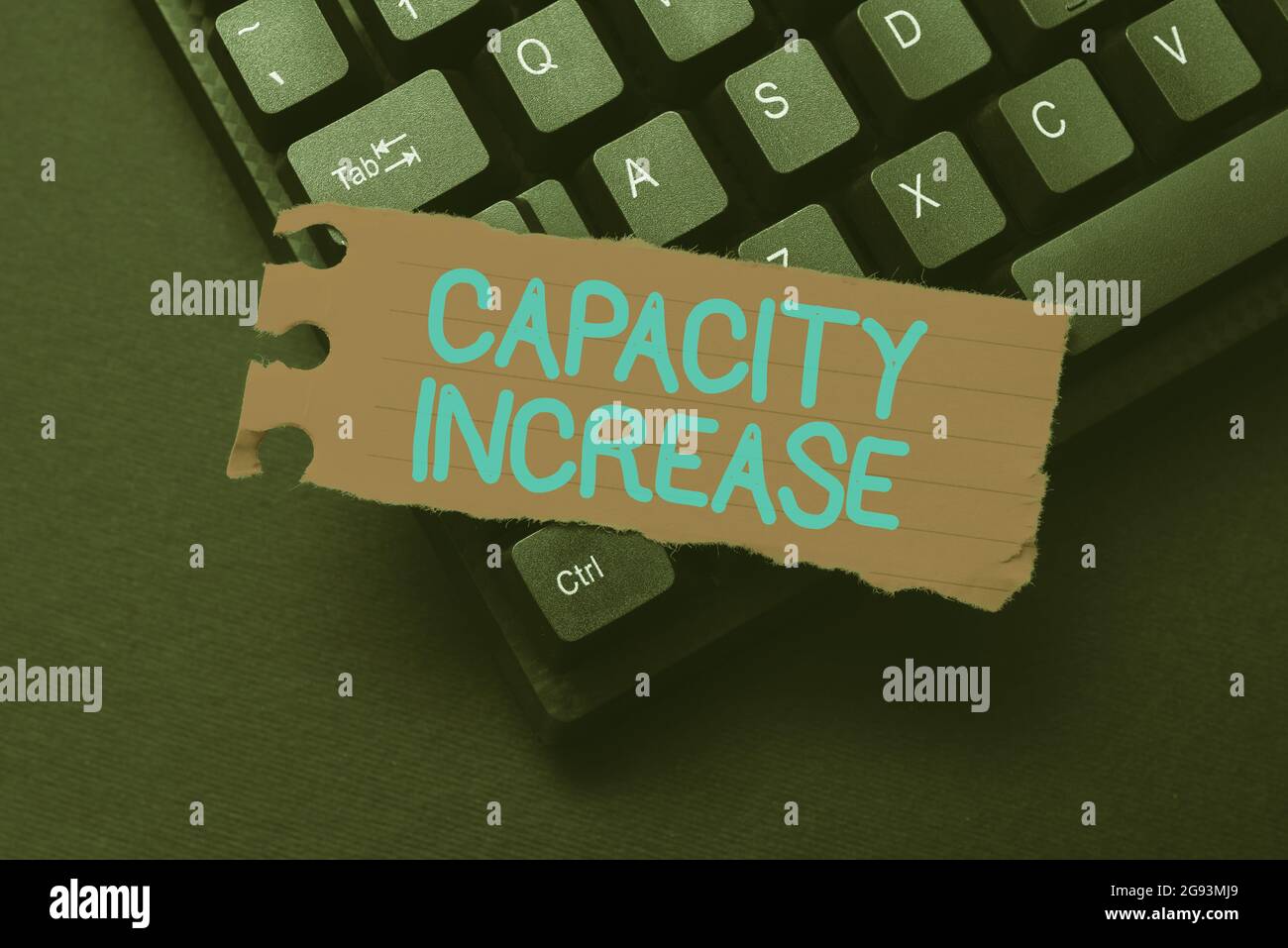 Handwriting text Capacity Increase. Word Written on meet an actual ...