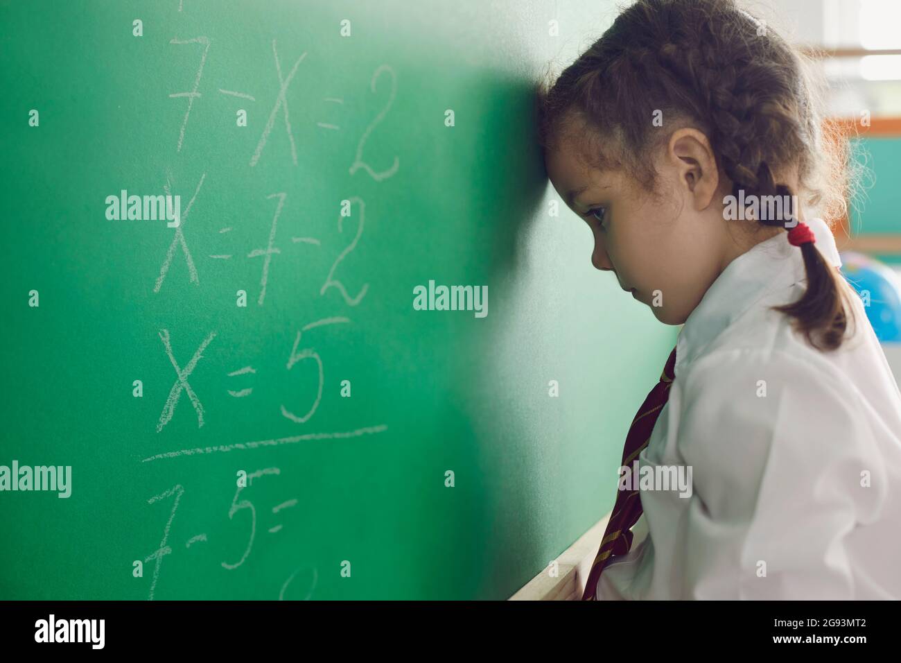 Sad child classroom hi-res stock photography and images - Alamy