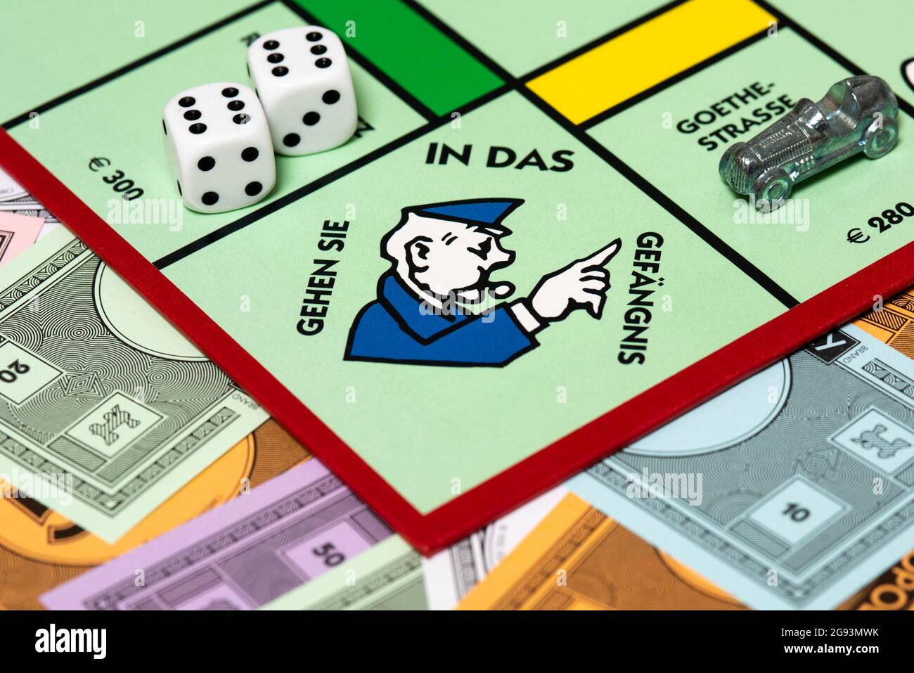 Close up of a German monopoly board game Stock Photo - Alamy