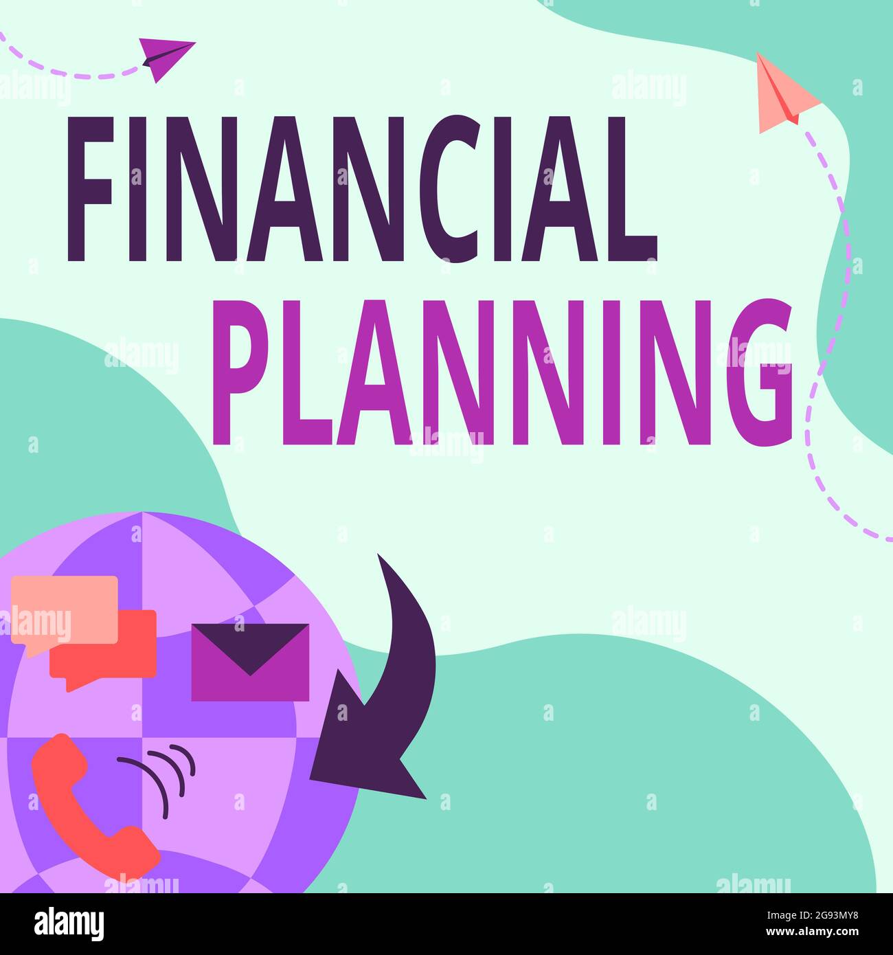 Text sign showing Financial Planning. Business showcase determining how ...