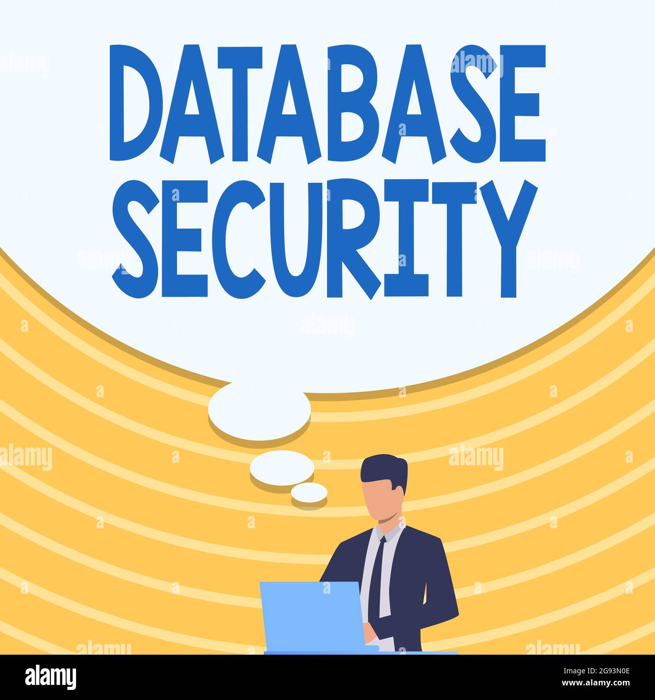 Text showing inspiration Database Security. Business overview security ...