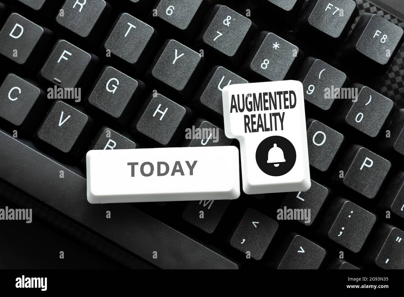 Conceptual display Augmented Reality. Business idea interactive ...