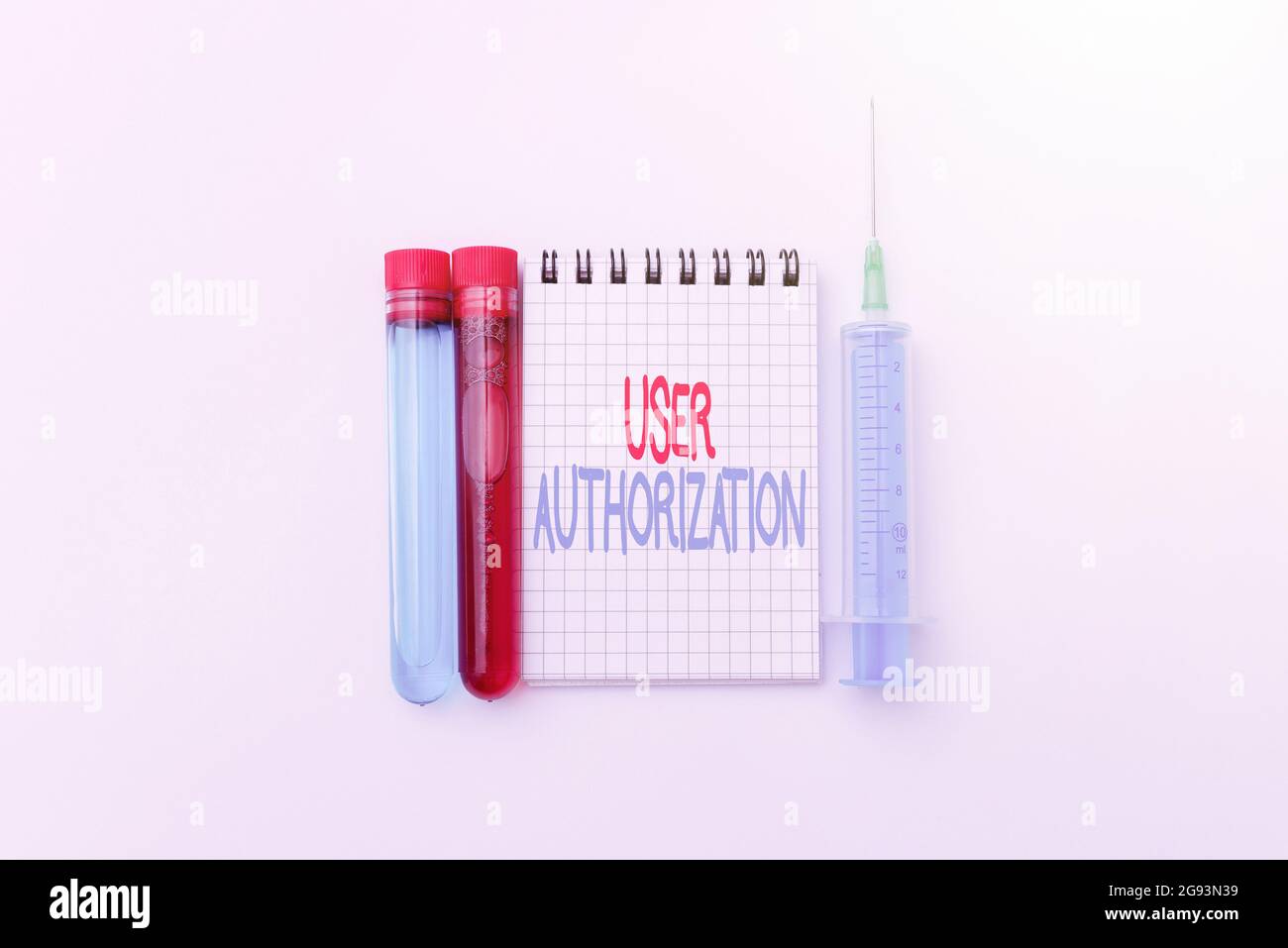 Text sign showing User Authorization. Word Written on security ...