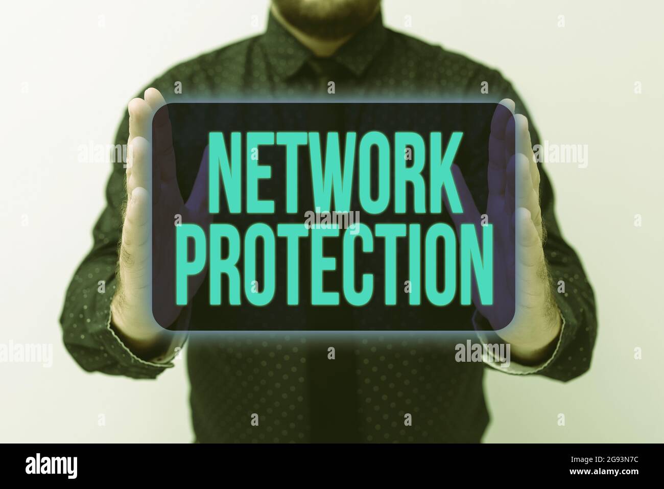 Sign displaying Network Protection. Internet Concept protect the ...
