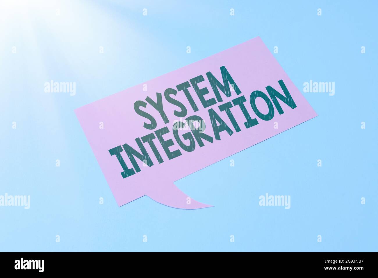 Text sign showing System Integration. Concept meaning process of ...