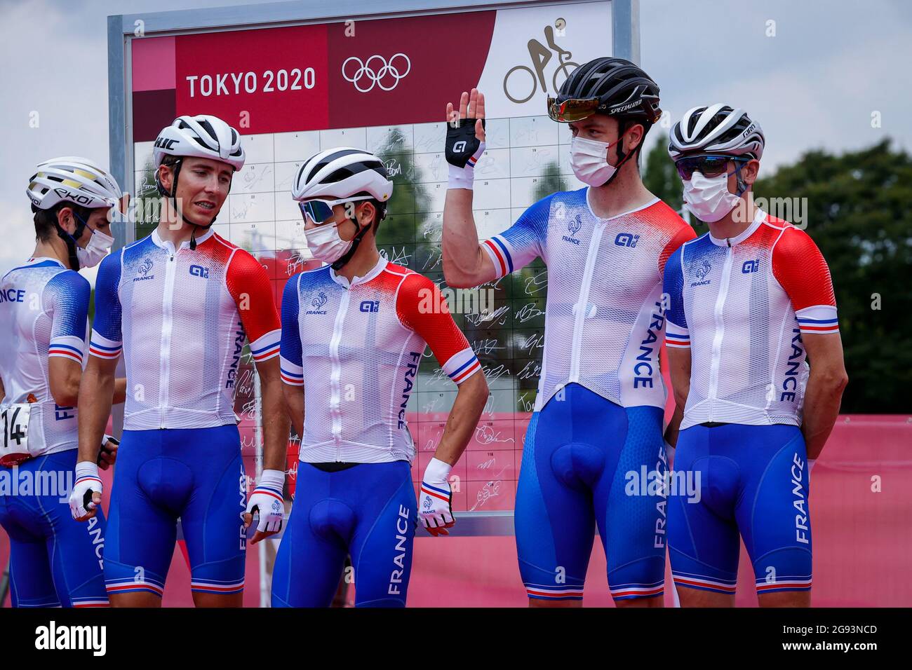 Remi cavagna and david gaudu of team france hi-res stock photography ...