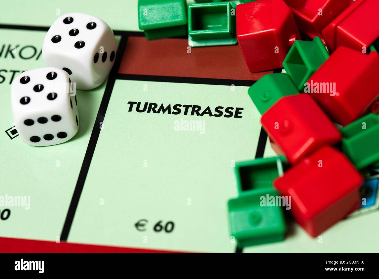 Close up of Turmstrasse on German Monopoly Board Stock Photo - Alamy