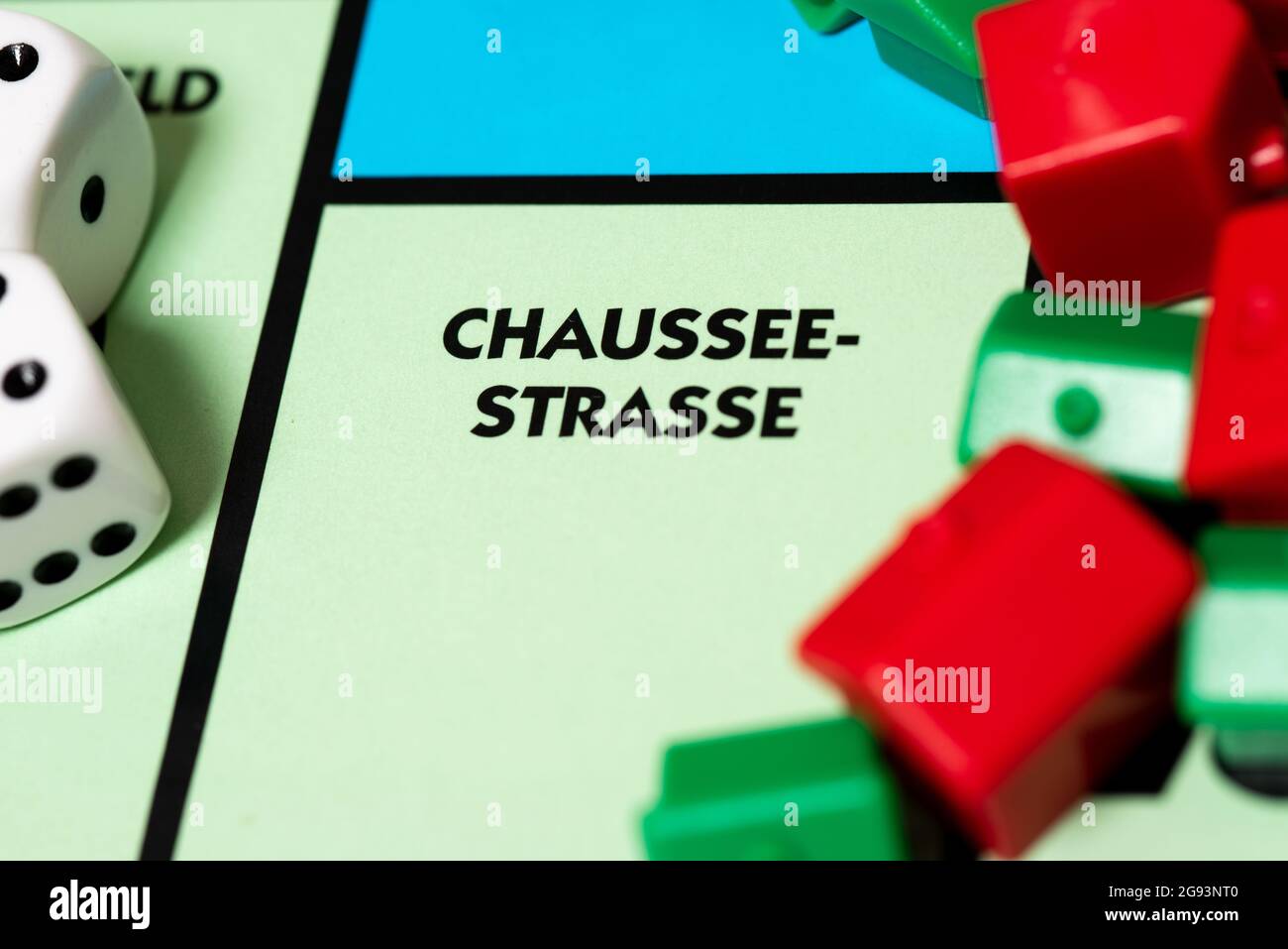 Close up of Chaussee on German Monopoly Board Stock Photo - Alamy