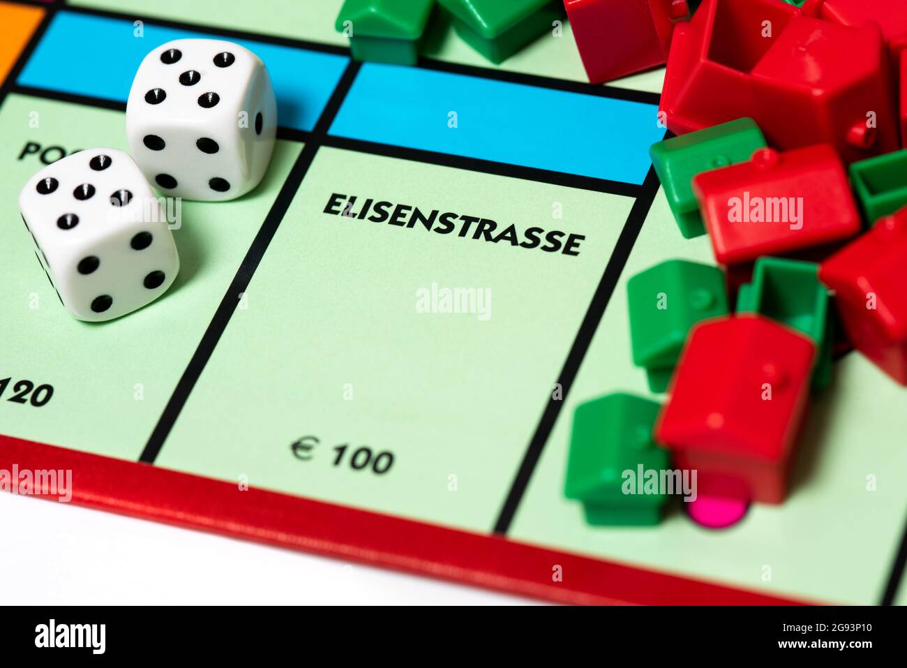 Close up of Elisenstrasse on German Monopoly Board Stock Photo - Alamy