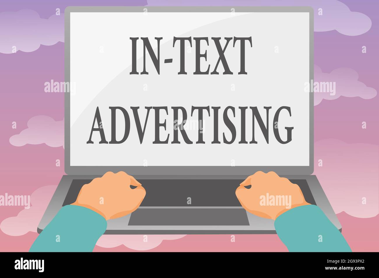 Text caption presenting In Text Advertising. Internet Concept ...
