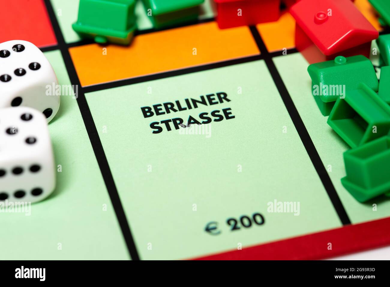 Close up of on German Monopoly Board Stock Photo - Alamy