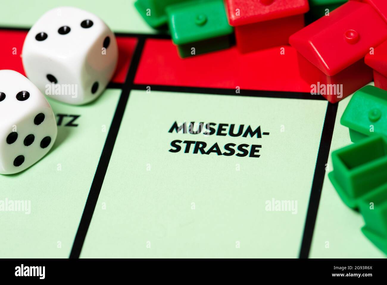 Close up of Museum-Strasse on German Monopoly Board Stock Photo - Alamy