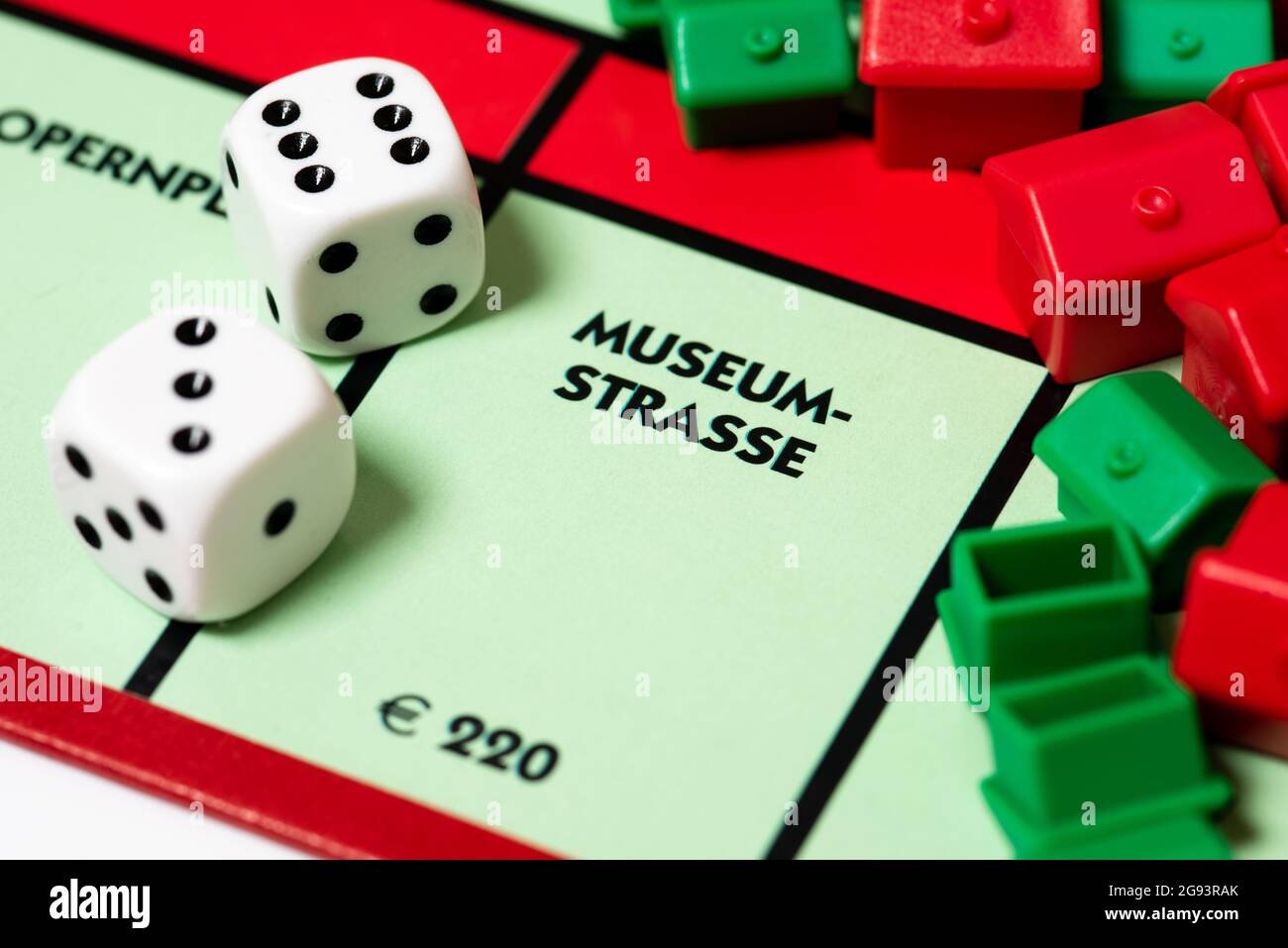 Close up of Museum-Strasse on German Monopoly Board Stock Photo - Alamy