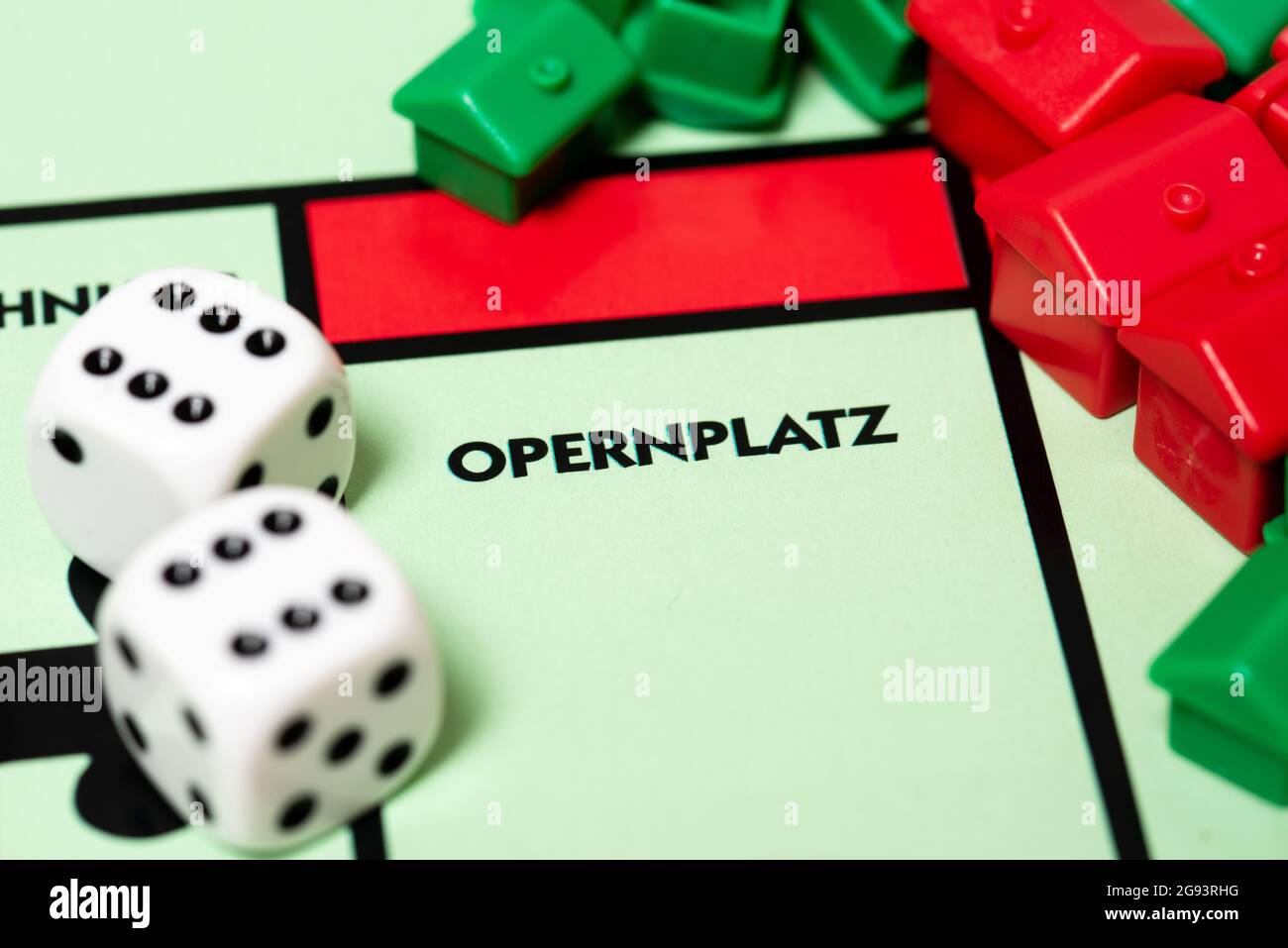 Close up of Opernplatz on German Monopoly Board Stock Photo - Alamy