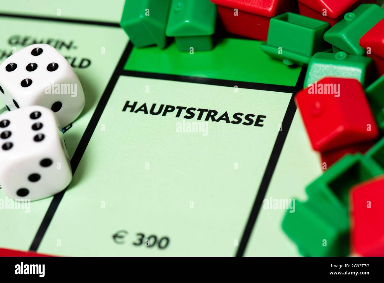 Close up of Haupstrasse on German Monopoly Board Stock Photo - Alamy