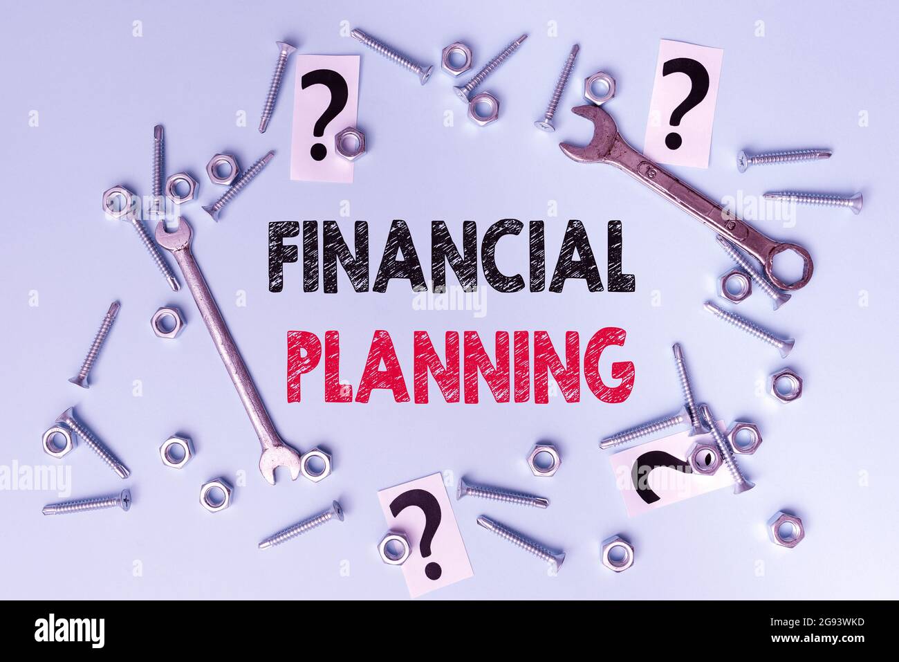 Hand writing sign Financial Planning. Business showcase determining how ...