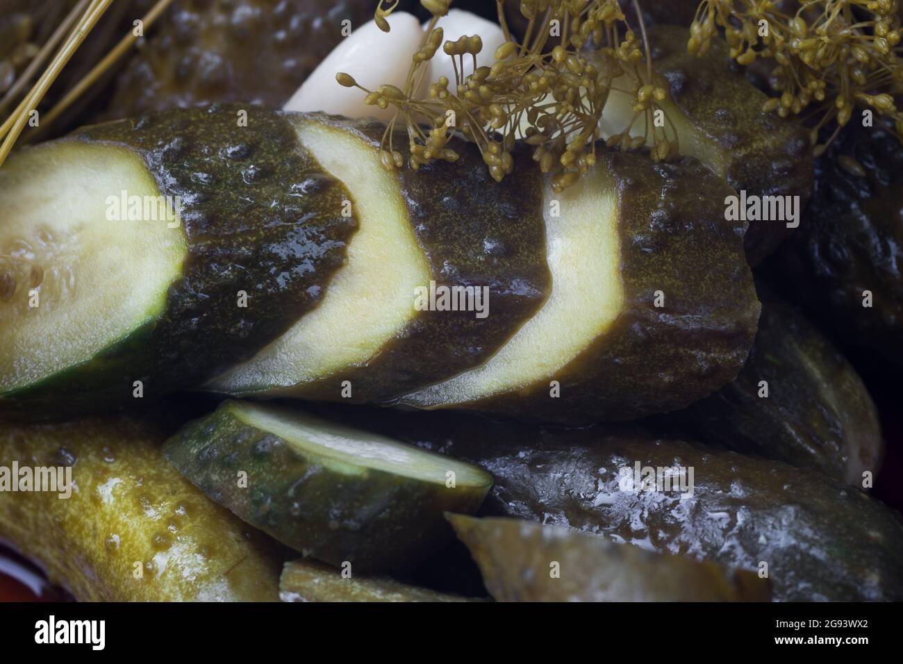 Pickled slices of cucumber hi-res stock photography and images - Alamy