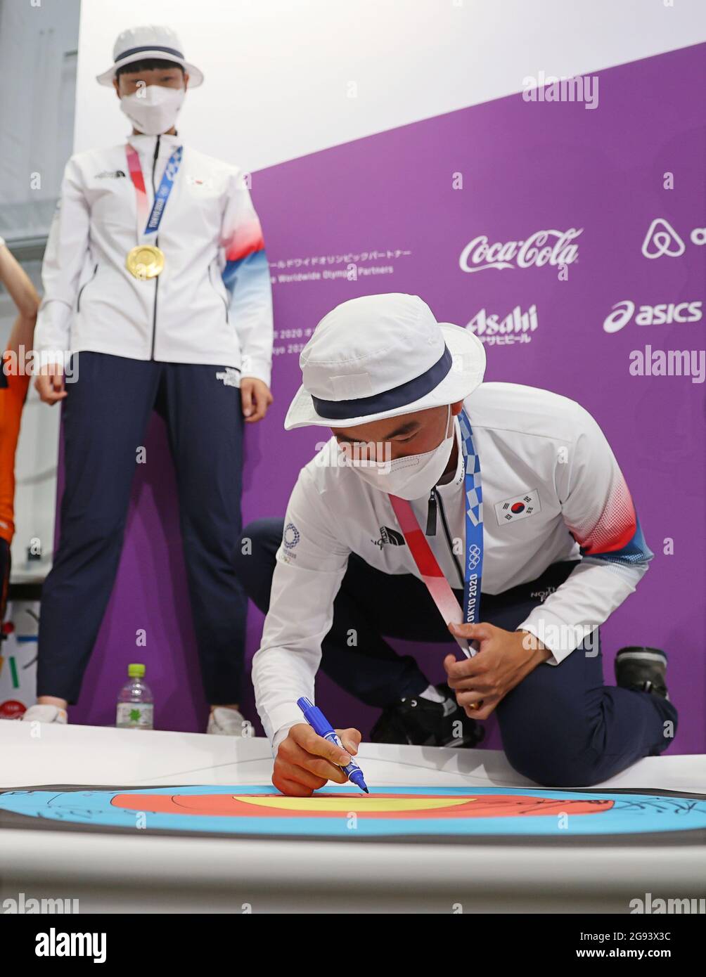 Tokyo, Japan. 24th July, 2021. 24th July, 2021. Golden archers South ...