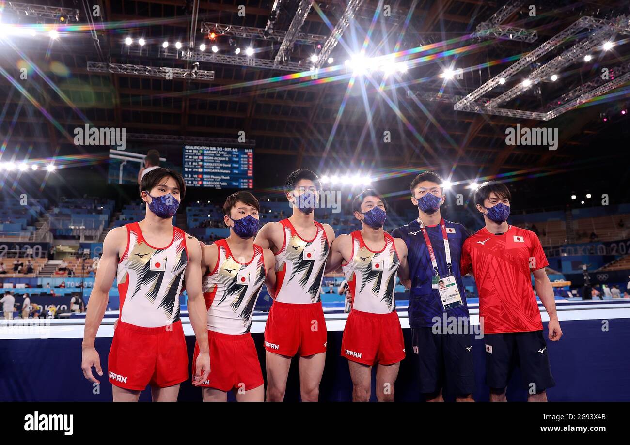 Tokyo, Japan. 24th July, 2021. Japan's Kaya Kazuma, Kitazono Takeru ...