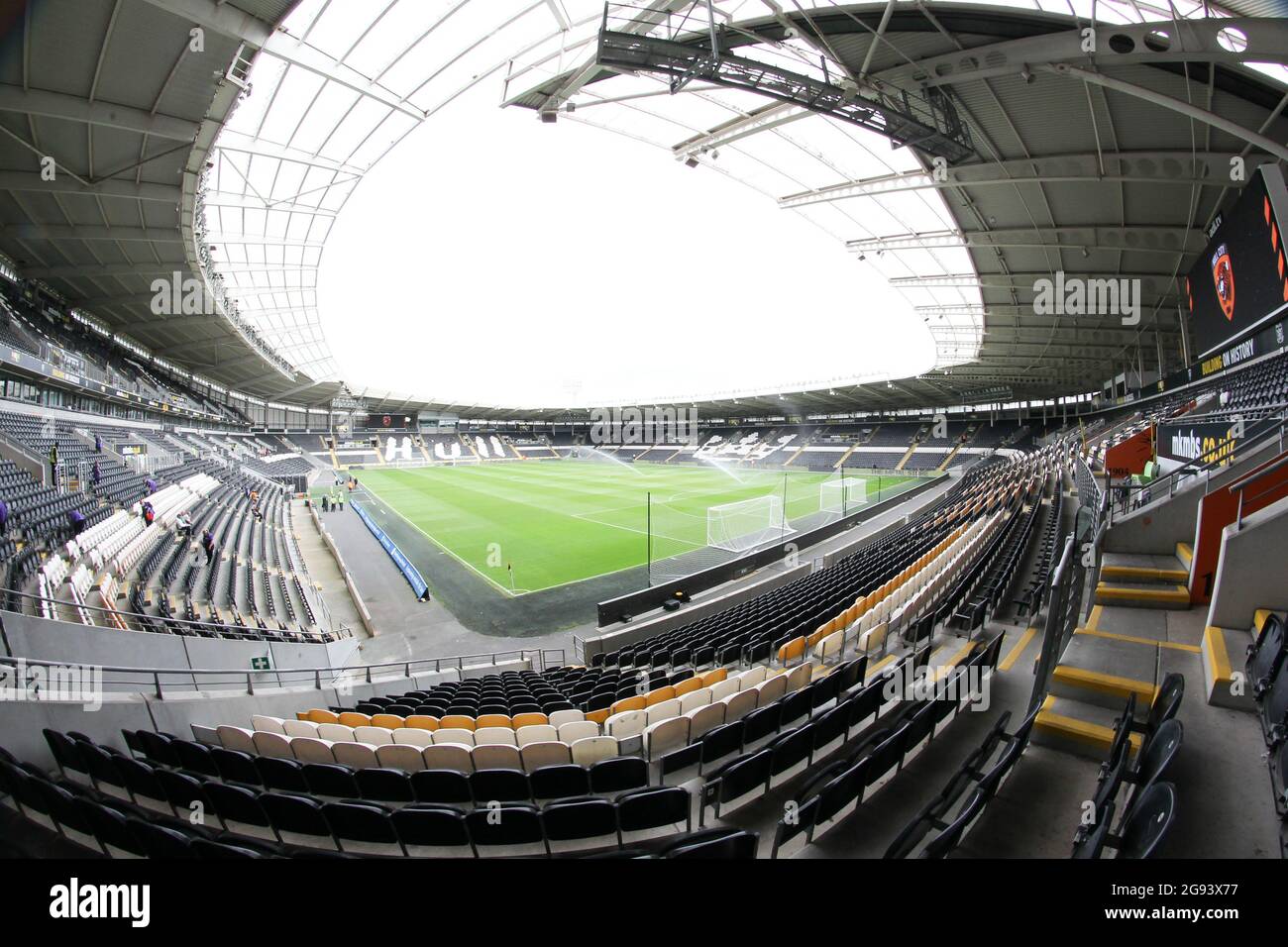 General ground view of the MKM Stadium ahead of the pre-season friendly ...