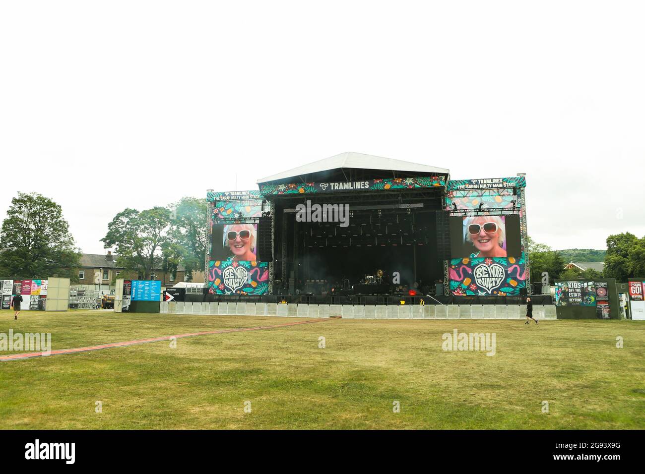 A general view of the main stage during Day Two of Tramlines Festival ...