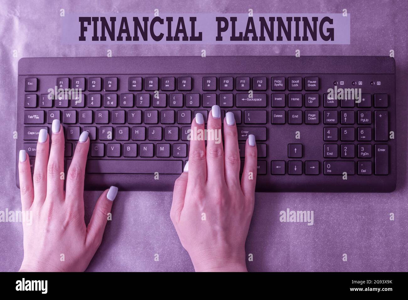 Sign displaying Financial Planning. Conceptual photo determining how a ...