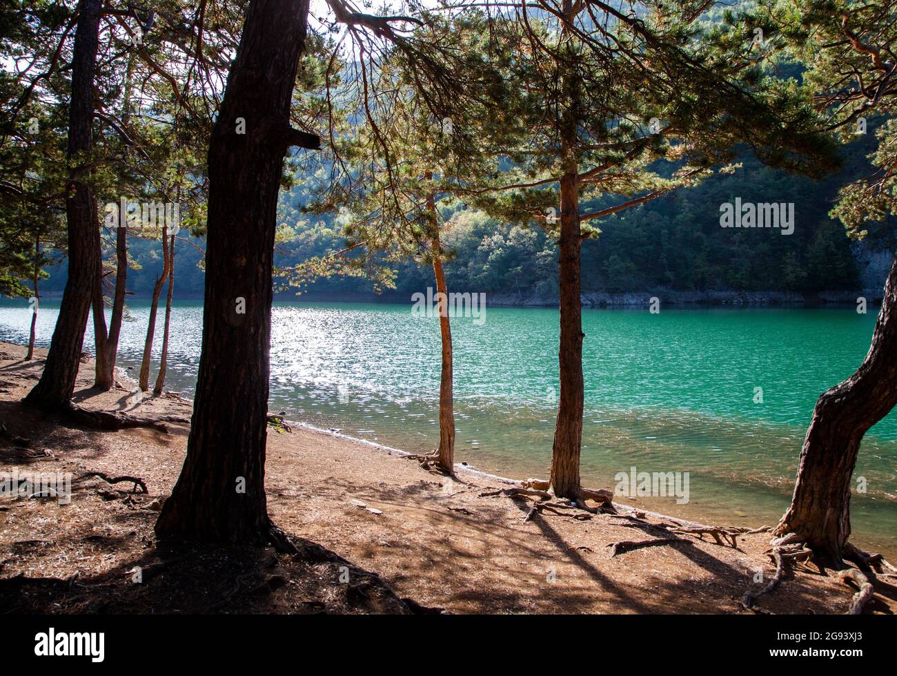 Borabay lake and nature view Stock Photo - Alamy