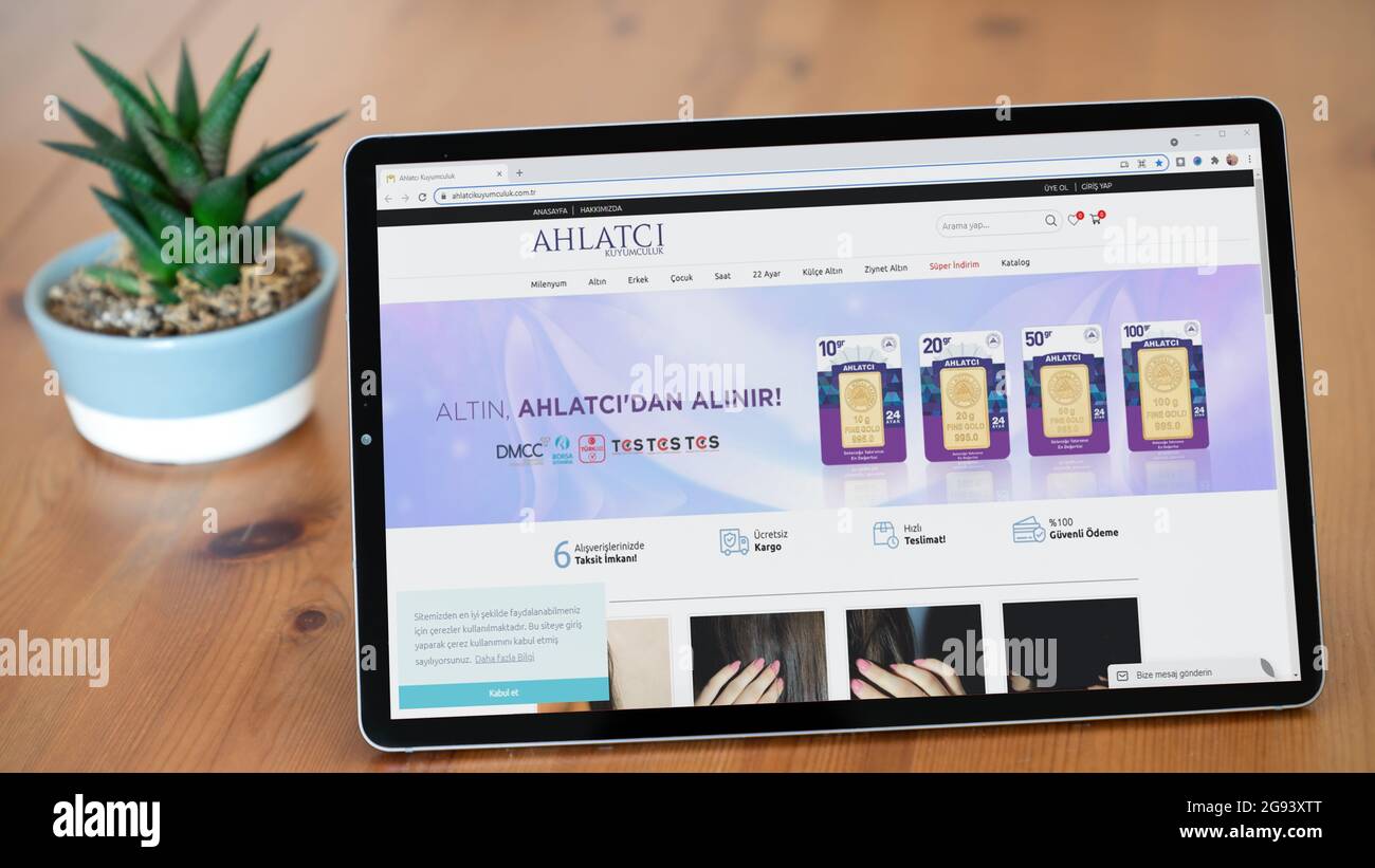 Istanbul, Turkey - July 2021: Illustrative Editorial of Turkish Ahlatci ...