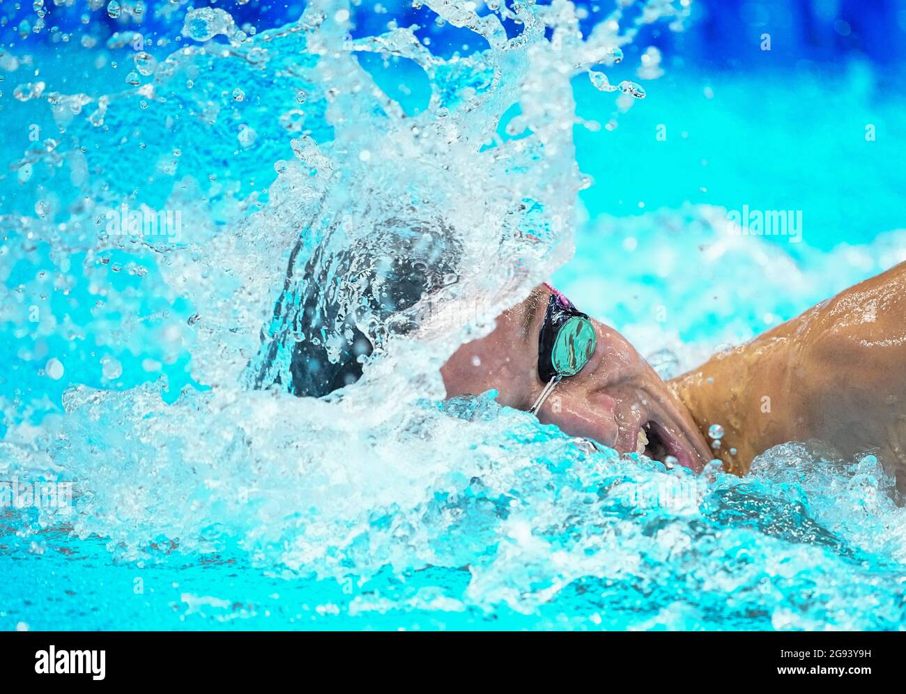 Tokyo, Japan. 24th July, 2021. Swimming: Olympics, preliminaries, 400m ...