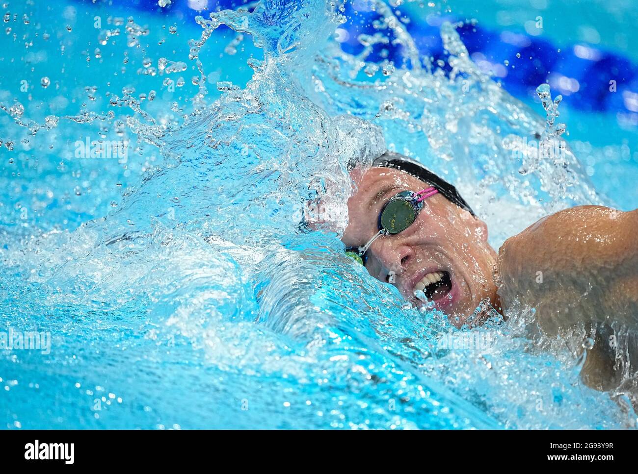 Tokyo, Japan. 24th July, 2021. Swimming: Olympics, preliminaries, 400m ...