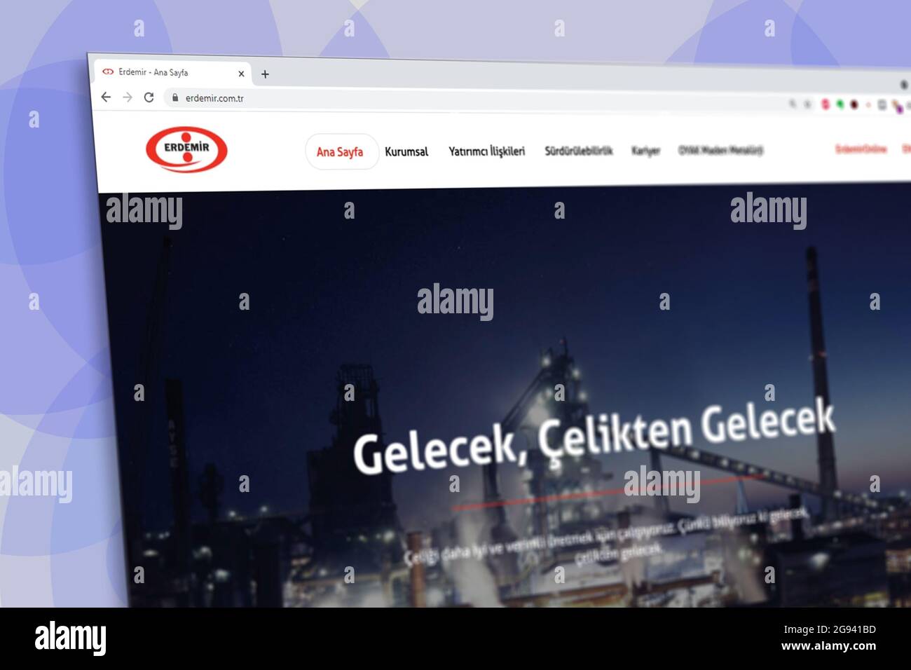 Istanbul, Turkey - July 2021: Illustrative Editorial screenshot of ...