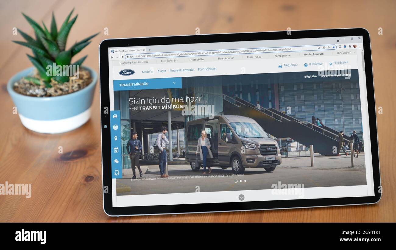 Istanbul, Turkey - July 2021: Illustrative Editorial screenshot of ...