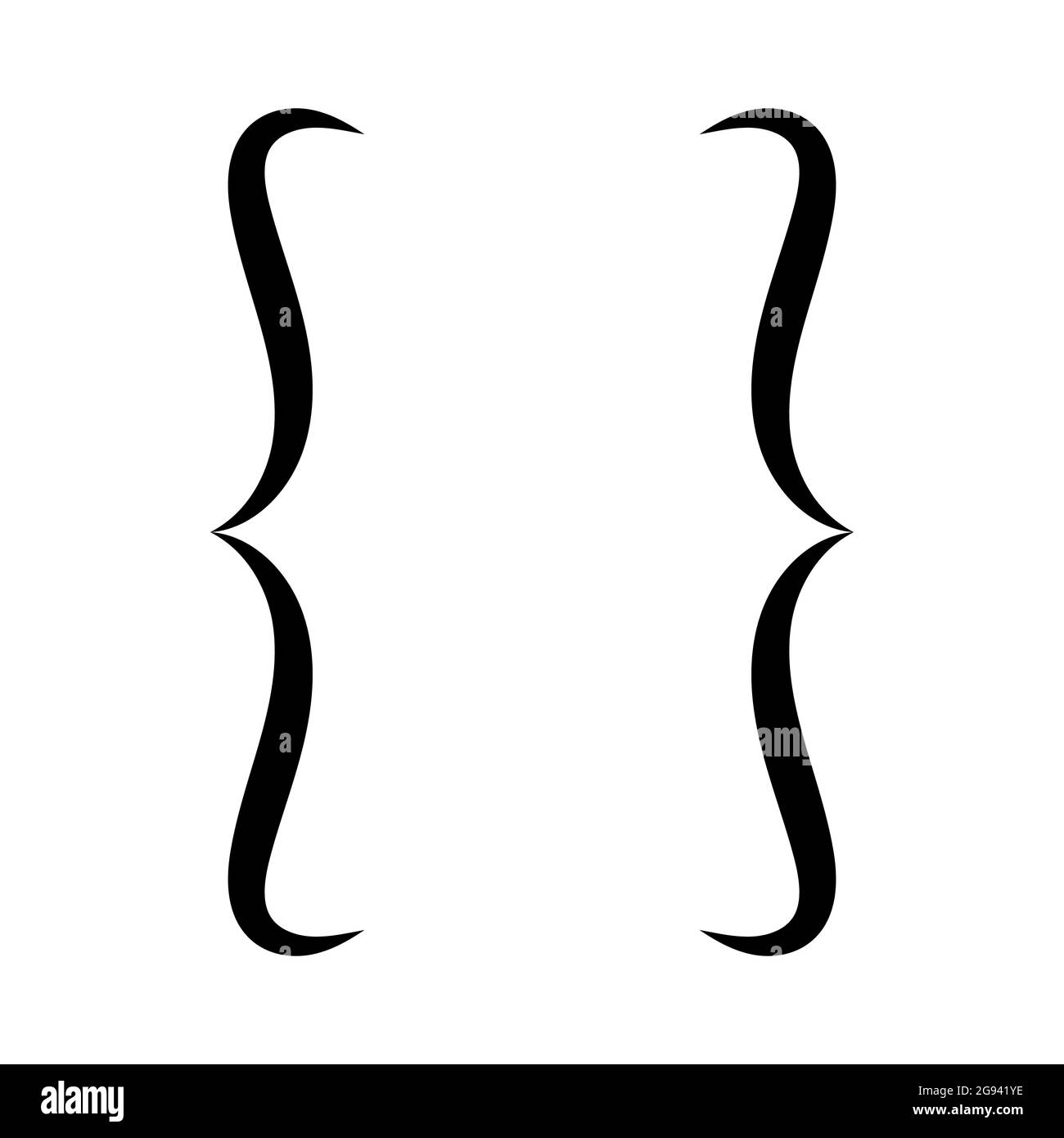 Quote icon. Bracket vector symbol isolated on white background Stock ...