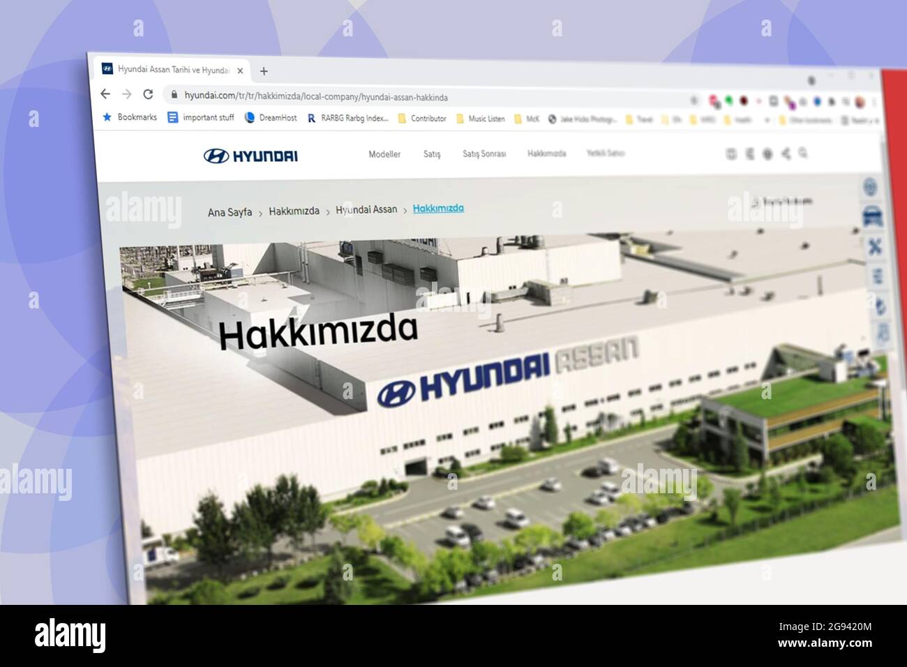 Istanbul, Turkey - July 2021: Illustrative Editorial screenshot of ...