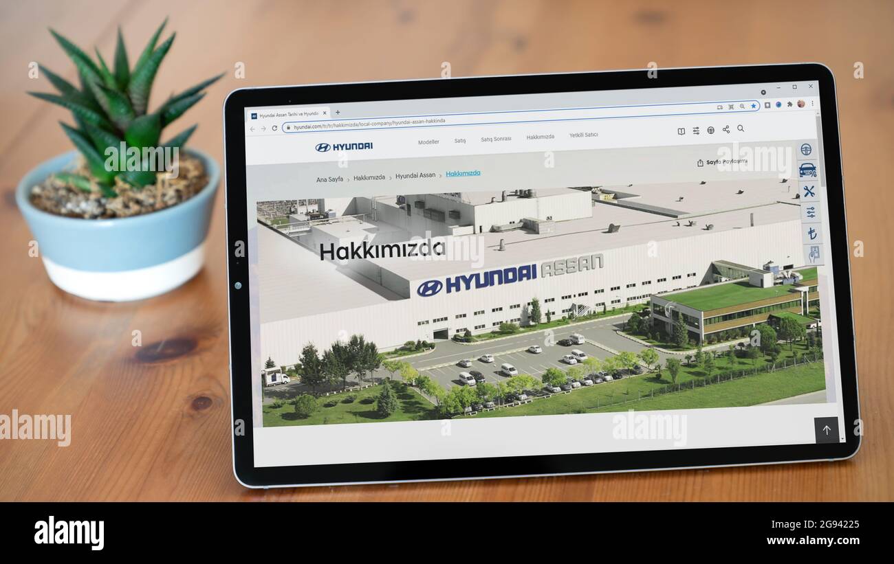 Istanbul, Turkey - July 2021: Illustrative Editorial screenshot of ...